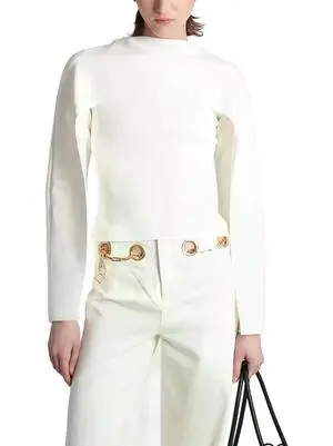 Cult Gaia Cape-sleeve Blouse - White