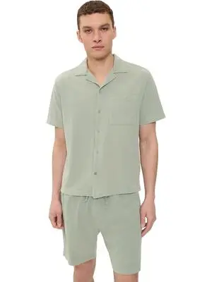 ALEX CRANE Featherweight Caza Camp Shirt - Riverstone