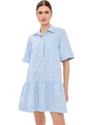 Simkhai Criss Mini Dress - Cloud Gingham