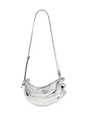 Casablanca Banana Shoulder Bag - Silver