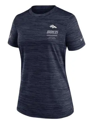 Nike Denver Broncos Sideline Velocity Dri-fit Nfl T-shirt - Blue