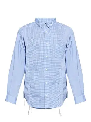 Comme Des Garçons Shirt With A Checked Pattern - Blue