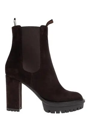 GIANVITO ROSSI Platform Ankle Boots - Brown