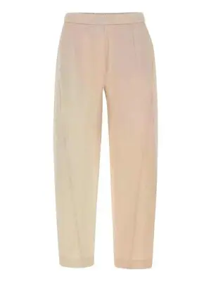 ELENA MIRÒ High-rise Tapered Trousers - Neutrals