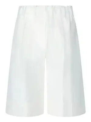Antonelli Firenze Elasticated-waistband Wide-leg Shorts - White