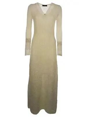 Fabiana Filippi Sequin-embellished Open-knit Dress - Neutrals