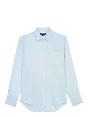 Vilebrequin Linen Chest-pocket Shirt - Blue