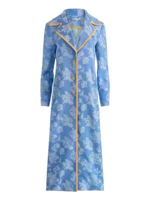 Alice + Olivia Floral-print Coat - Blue