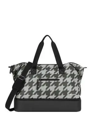 SHERPANI Boston Anti-theft Expandable Weekender Duffle Bag With Removable Compartment - Houndstooth