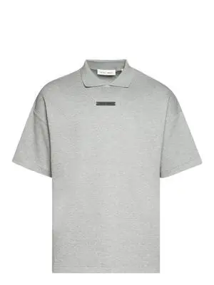 Fear Of God 90s Fit Pique Short Sleeve Polo Concrete Heather - Grey
