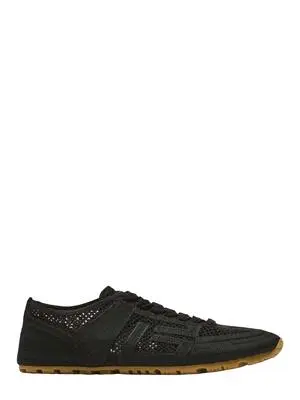 Balmain Racer 45 Macramé Sneakers Black
