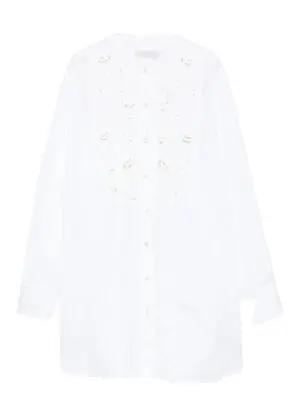 HIPPY REALISTI Embroidered Cotton Shirt - White