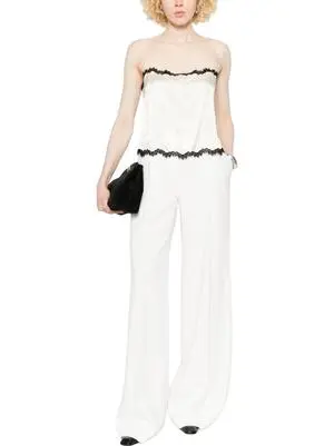 Ermanno Scervino Ermanno Scervino White Wide-Leg Trousers White