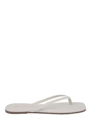 TKEES X TESSABIT Lily Leather Sandals - White