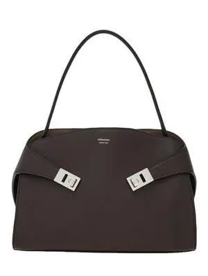 FERRAGAMO Soft Hug Shoulder Bag - Gold