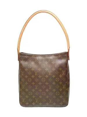 LOUIS VUITTON 2002 Monogram Looping Gm Shoulder Bag - Brown