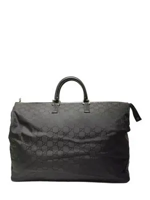 Gucci Gg Canvas Boston Tote Bag - Black