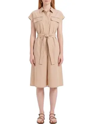 FABIANA FILIPPI Fabiana Filippi Cotton Poplin Midi Shirt Dress