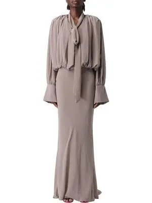 ROTATE BY BIRGER CHRISTENSEN Maxi Dress - Beige