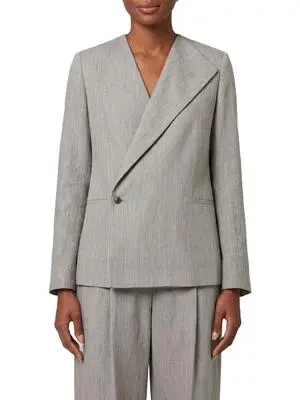 Loulou De Saison Asymmetrical Jacket - Grey