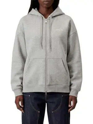 Carhartt Work In Progress Hooded Zip-up Sweatshirt - Grey