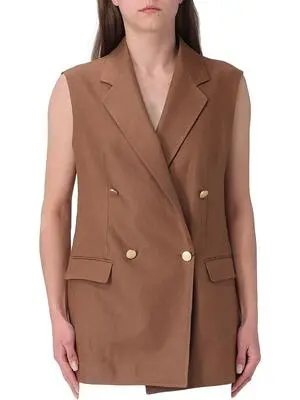 Tagliatore Double Breasted Waistcoat - Brown