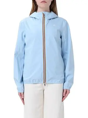 K-WAY Hooded Zip-up Jacket - Gnawed Blue