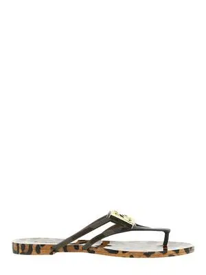 Dolce & Gabbana Rubber Thong Flip-flops With Dg Monogram Embellishment - Multicolor