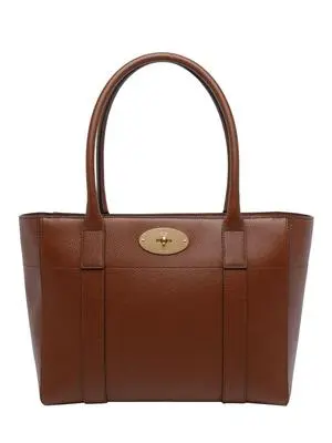 Mulberry Bayswater Grained Leather Tote Bag - Brown