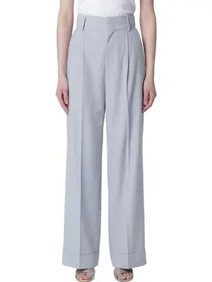Alberta Ferretti Wide Leg Cuffed Trousers - Grey