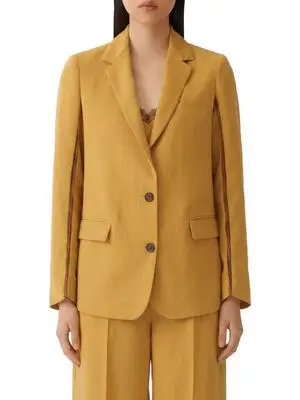 Fabiana Filippi Single Breasted Jacket - Mustard