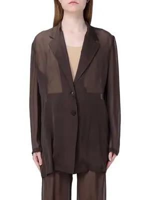 ALYSI Sheer Blazer - Cocoa