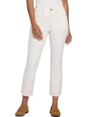 NYDJ Billie Mini High Waist Fray Hem Ankle Bootcut Jeans