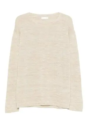 ROBERTO COLLINA Roundneck Sweater - Nude & Neutrals