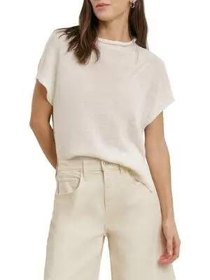 FAVORITE DAUGHTER The Stevie Short Sleeve Linen Sweater