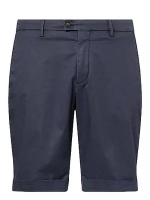 Corneliani Chino Knee-length Shorts - Navy Blue