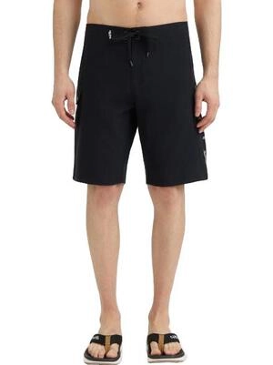 SALT LIFE Salt Life Stealth Bomberz Microfiber Boardshorts Black