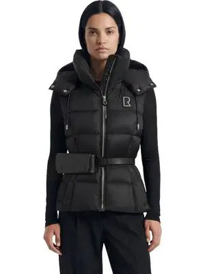 RUDSAK CASSIDY Down Vest With Removable Hood And Pouch Belt