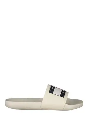 Tommy Hilfiger Logo Patch Slides - Neutrals