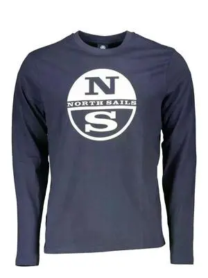 NORTH SAILS Logo-print Long-sleeve T-shirt - Blue