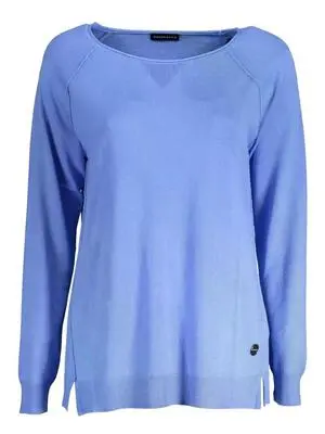 NORTH SAILS Raglan-sleeve Side-slit Sweater - Blue