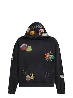 FOUND Patchwork Hoodie - Black
