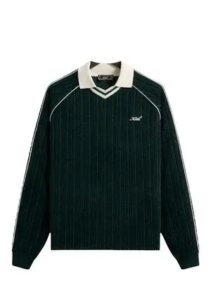 Kith Velvet Corduroy Long Sleeve Trevor Polo Shirt - Stadium
