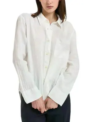 ROY ROGER'S Patch-pocket Button-up Shirt - White