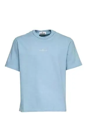 Stone Island Logo-embroidered T-shirt - Blue