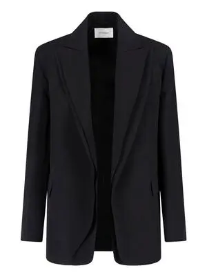 SPORTMAX Single-Breasted Double Collar Blazer