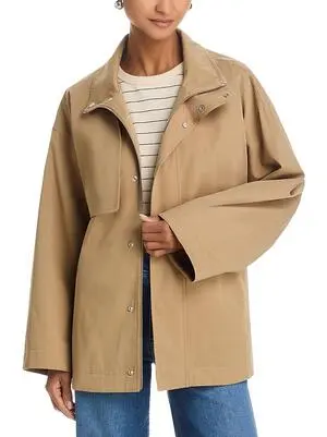 FRAME The Short Field Trench Coat - Khaki