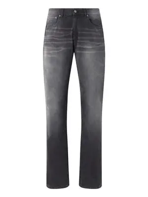 424 Straight-leg Cotton-canvas Trousers - Black