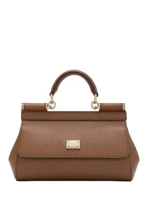 Dolce & Gabbana Mini Sicily Handbag - Brown