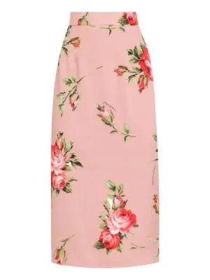 Dolce & Gabbana Printed Straight Skirt - Multicolor